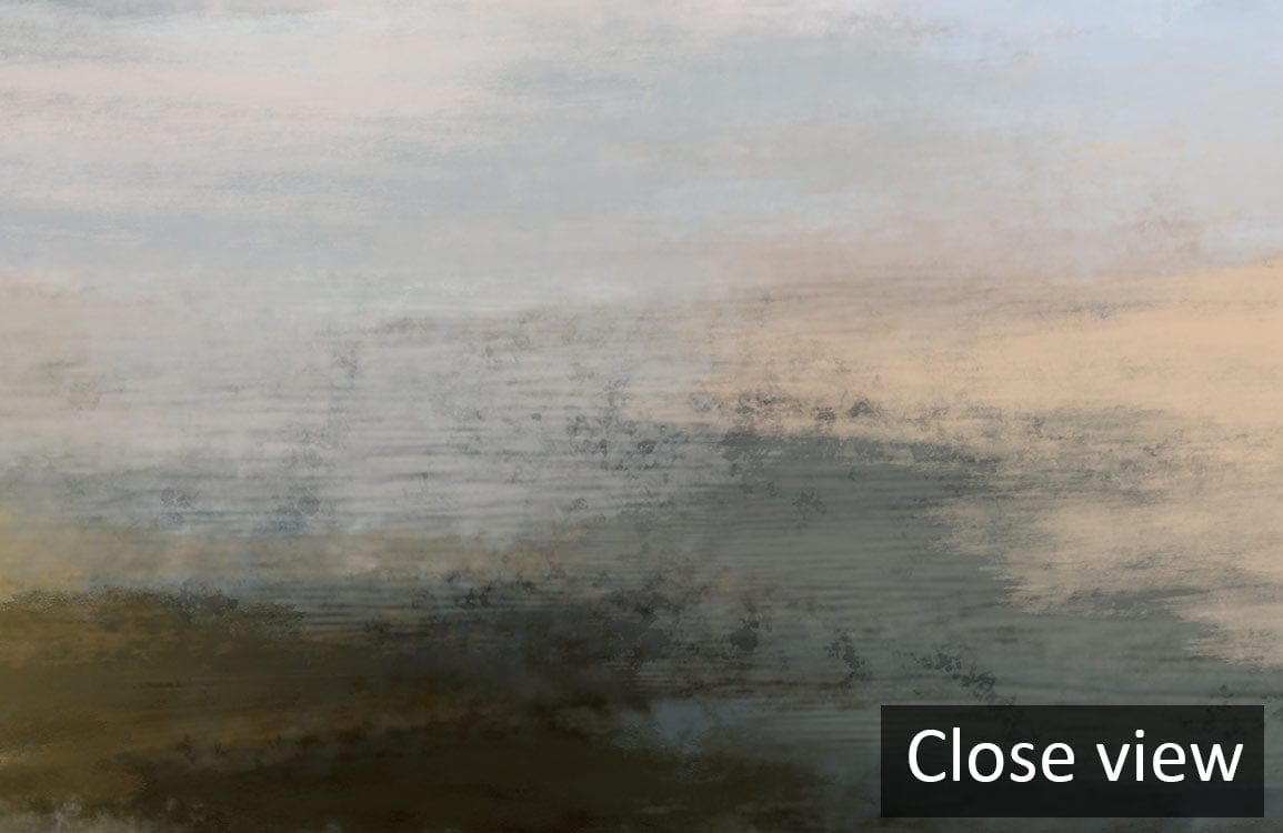 Abstract Earth Tone Sky Mural Wallpaper - Contemporary British Interior ...