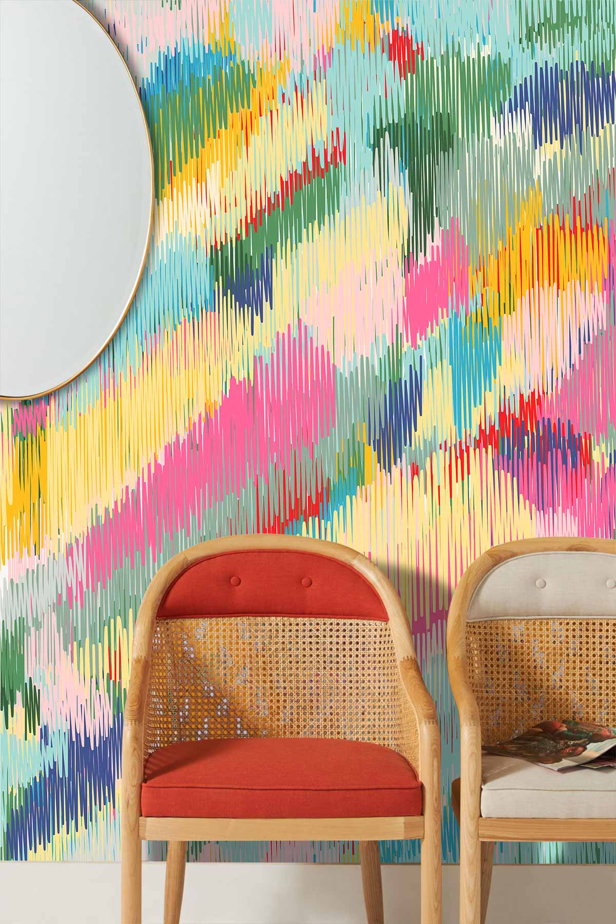 Colourful Art Paint Mural Wallpaper | Ever Wallpaper UK